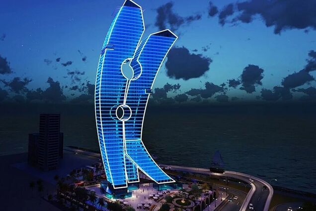 Небоскреб Clothespin Tower должен объединить ОАЭ и Израиль. Фото